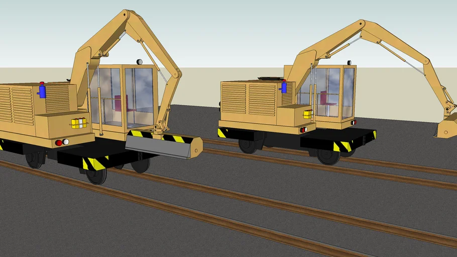 SPV 60 rail mower and brushcutter | 3D Warehouse