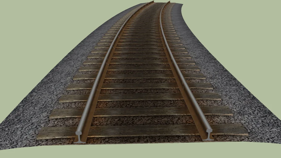 15° 85m radius curve section | 3D Warehouse