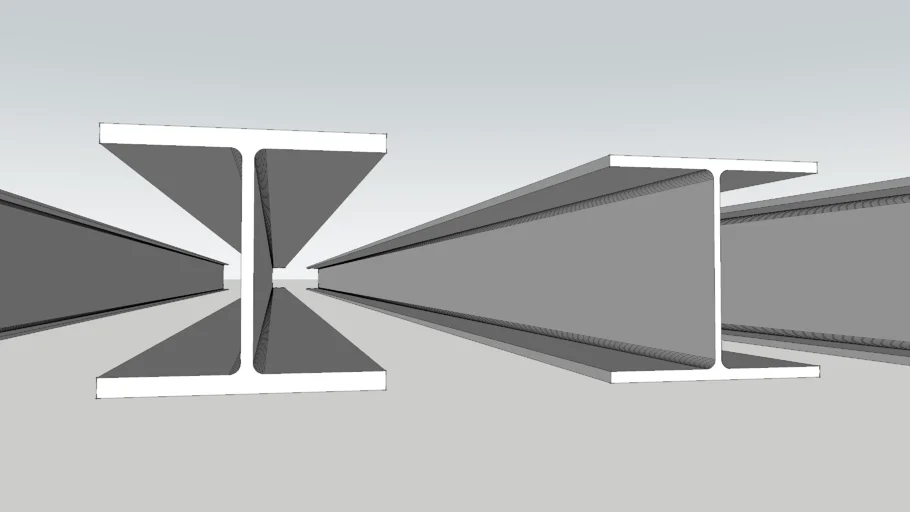 wide flange steel beam/ perfil metálico tipo H | 3D Warehouse