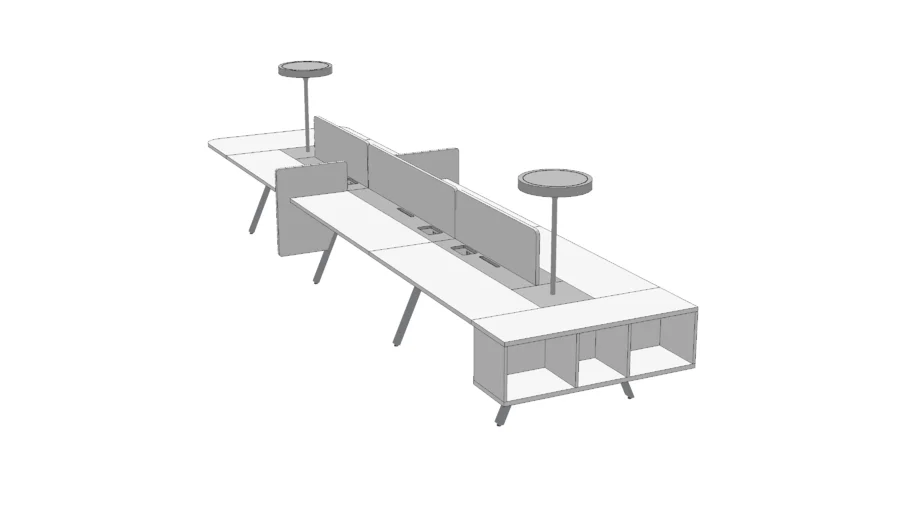 Watson Tonic Open Plan 6-pack 5.5' x 5.5' #OPNTO019 | 3D Warehouse