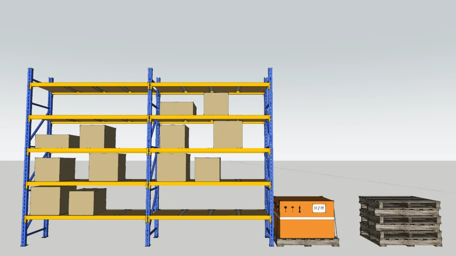 Warehouse Shelving | 3D Warehouse