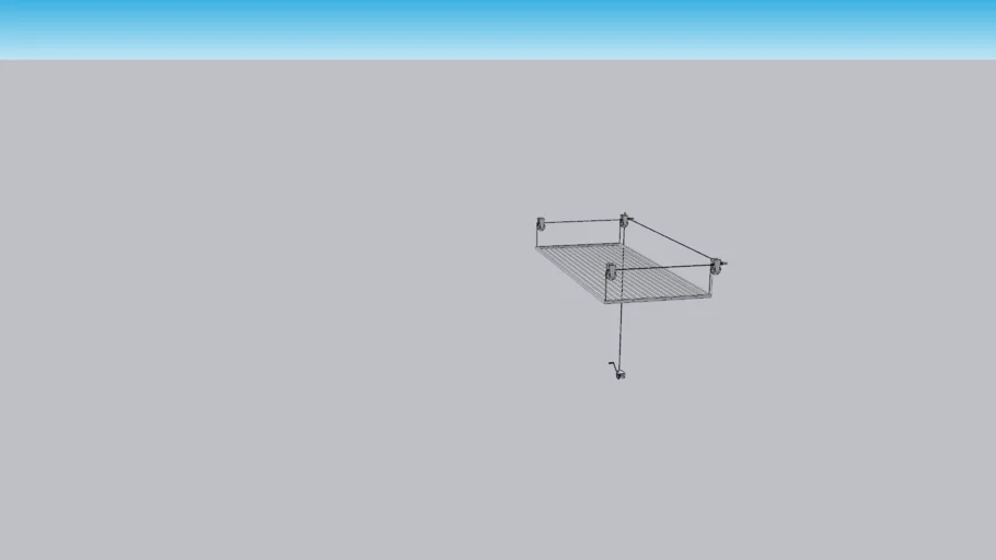 HDB Ceiling Clothing Drying Rack | 3D Warehouse