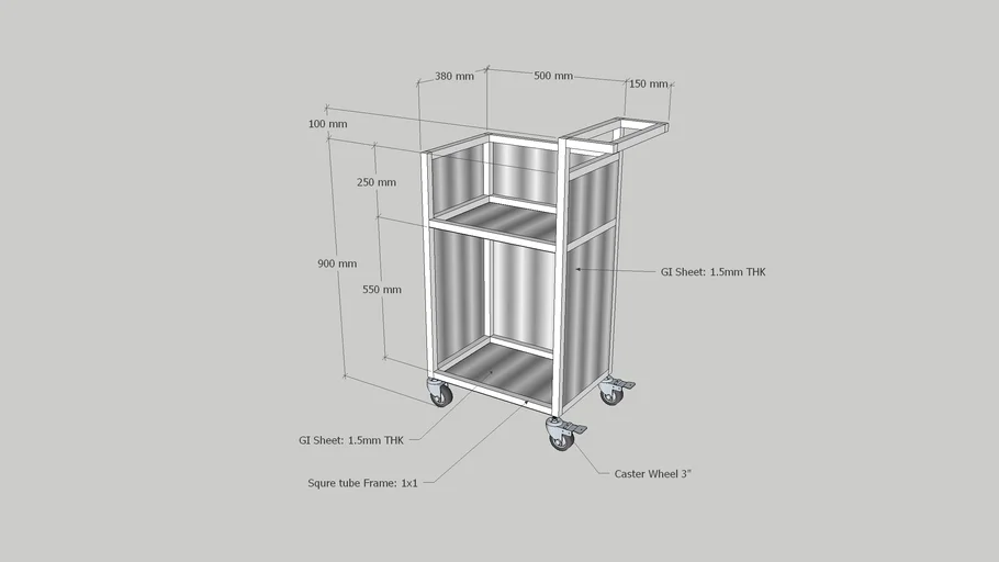 Utility Cart | 3D Warehouse