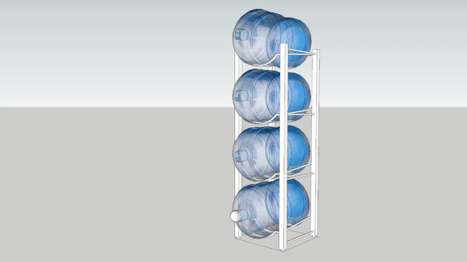 Water bottle shelf | 3D Warehouse
