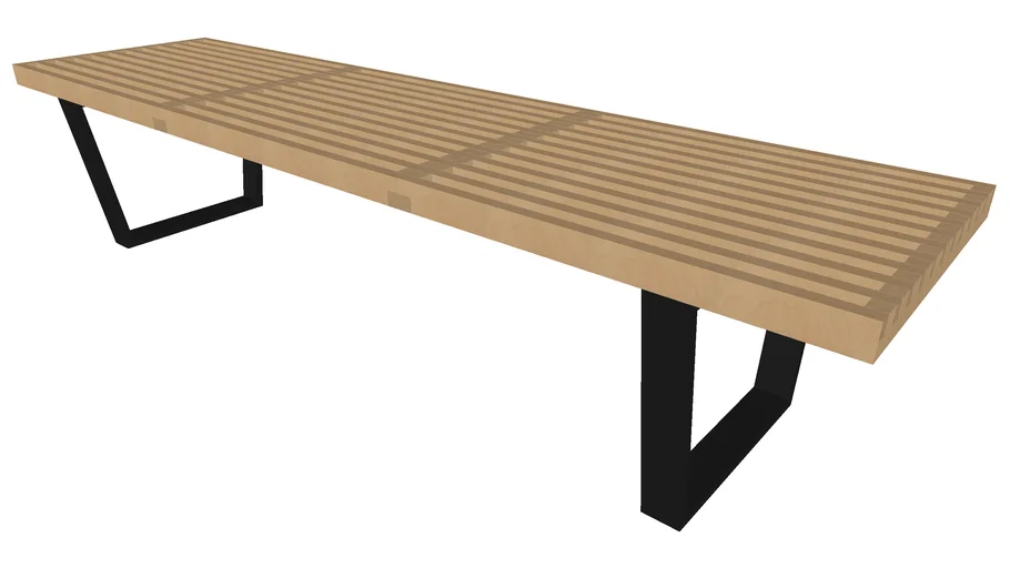 Nelson Bench 72'' | 3D Warehouse