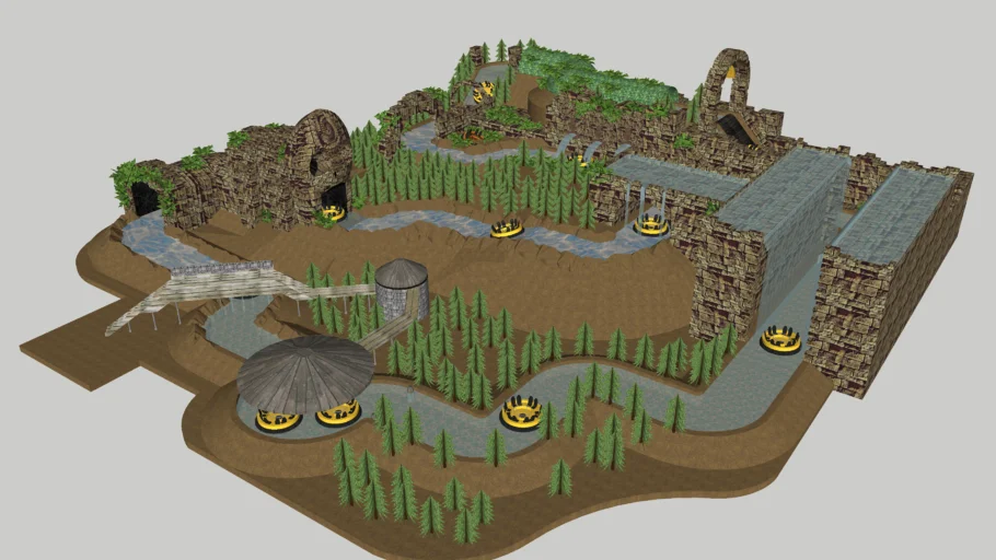 Incan River Expedition - Raft Ride | 3D Warehouse
