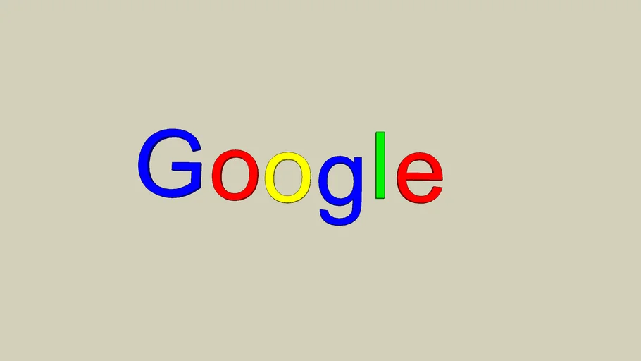 GOOGLE LOGO | 3D Warehouse