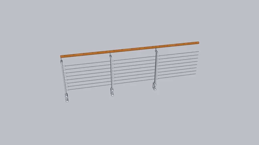 Steel Cable Railing | 3D Warehouse