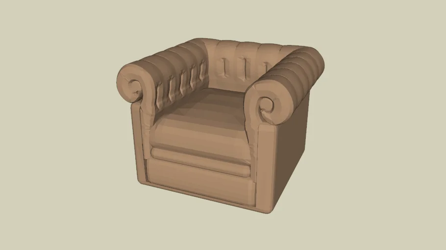Traditional Arm Chair | 3D Warehouse