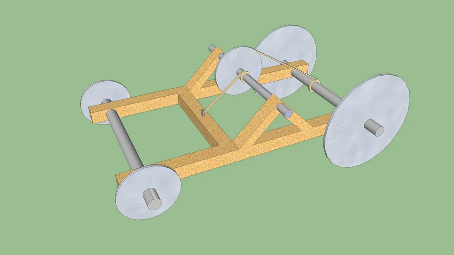Rubber Band Car | 3D Warehouse