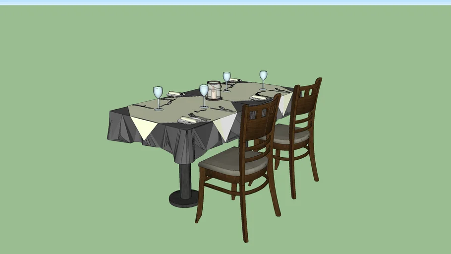 booth table | 3D Warehouse