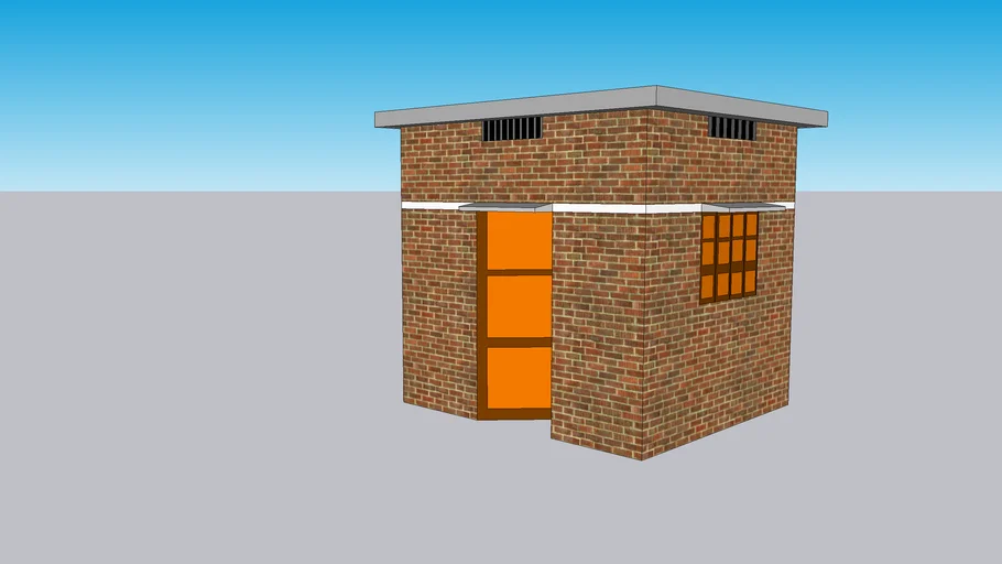 BANGLADESHI RAIL CROSSING GATEMAN BUILDINg | 3D Warehouse