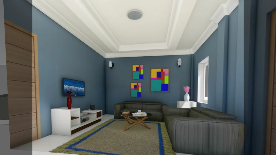 Living room with minimal area | 3D Warehouse
