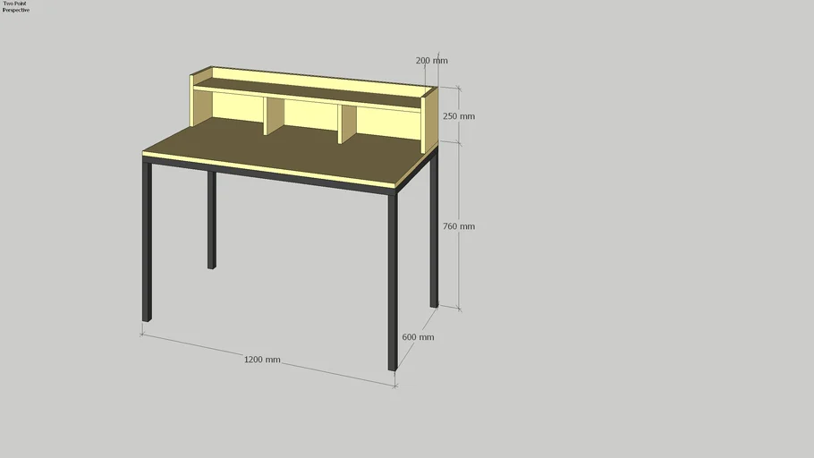 study table by kanikar | 3D Warehouse