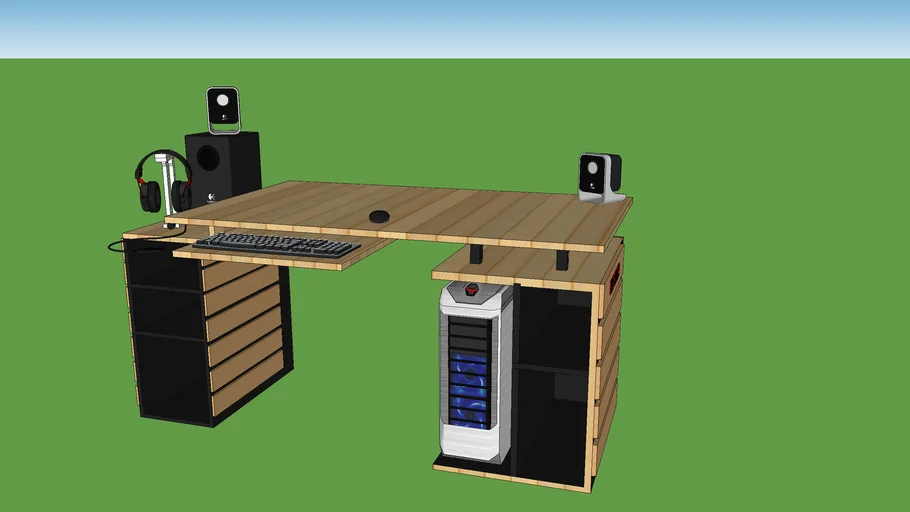 computer desk | 3D Warehouse