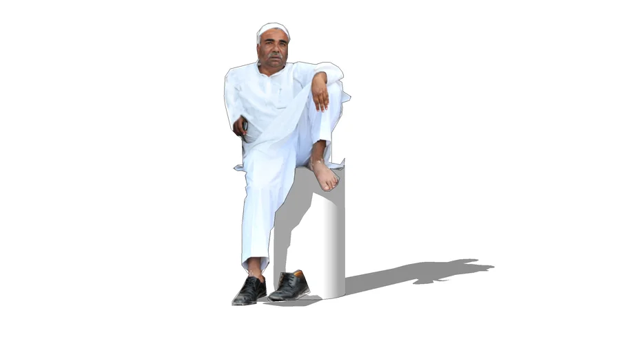 Baba Saqib sitting | 3D Warehouse