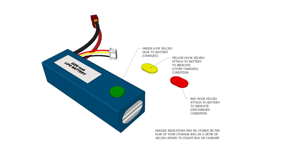 LIPO BATTERY STATUS INDICATORS | 3D Warehouse