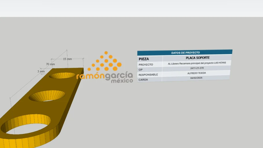 PLACA SOPORTE | 3D Warehouse