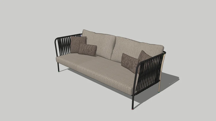 Sofá Externo 3 - M I B I | 3D Warehouse