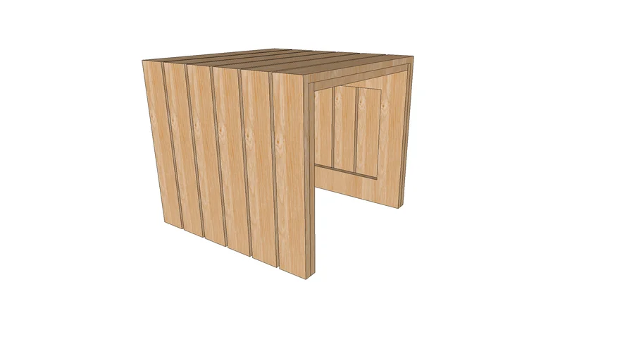 Slat Side Table | 3D Warehouse