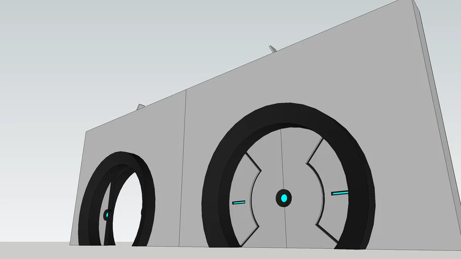 Portal 1 manually opened door | 3D Warehouse