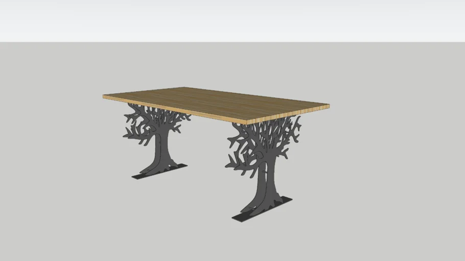 CNC,Table，motif design，pattern layout 桌子 | 3D Warehouse