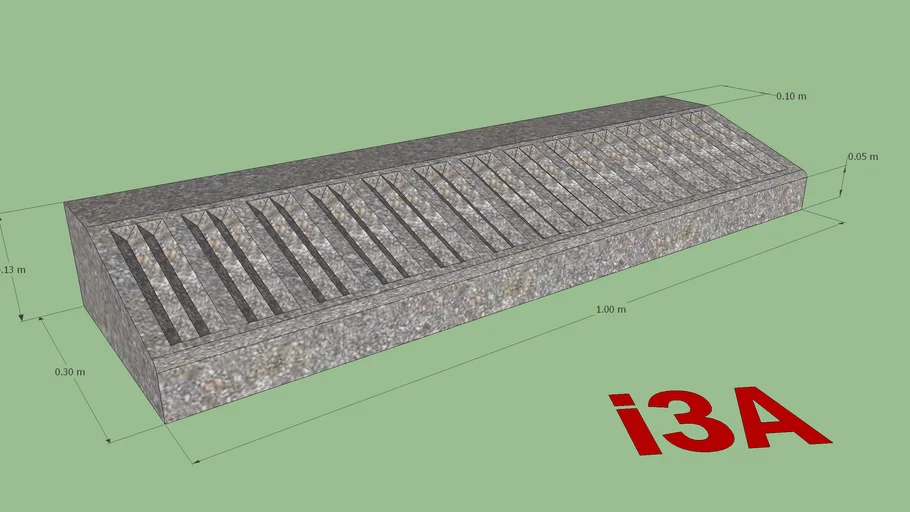 bordure béton i3A | 3D Warehouse