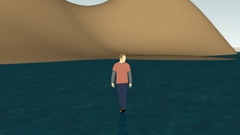 SketchUp Terrain Scene: Bryce Walking on Water | 3D Warehouse