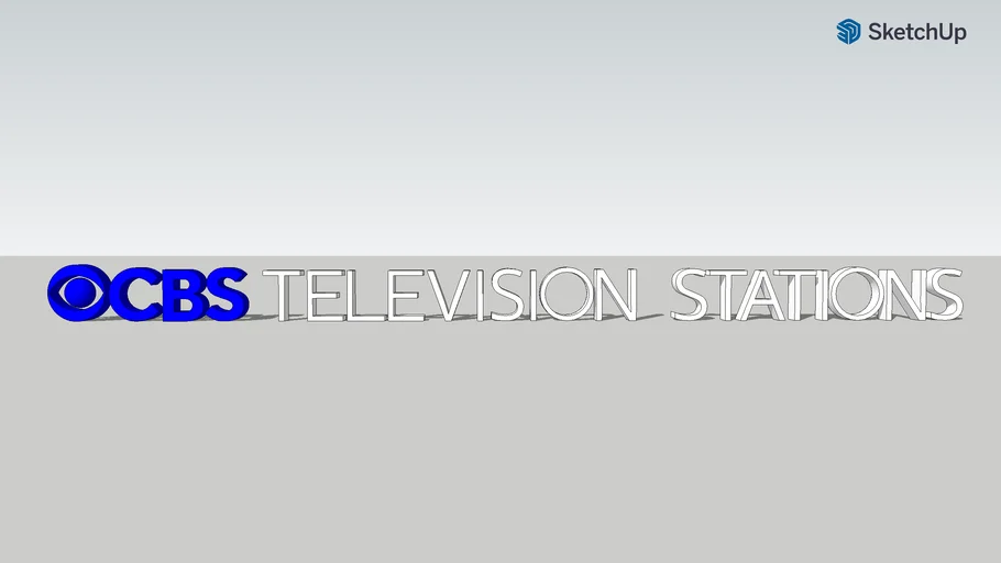 CBS Television Stations Logo | 3D Warehouse