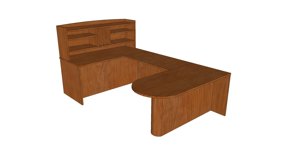 Wrap Around Desk | 3D Warehouse