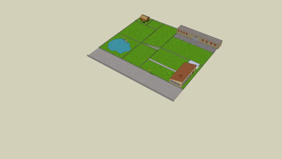 Farm with house, stable, shearing barn, pond, greenhouse and much more ...