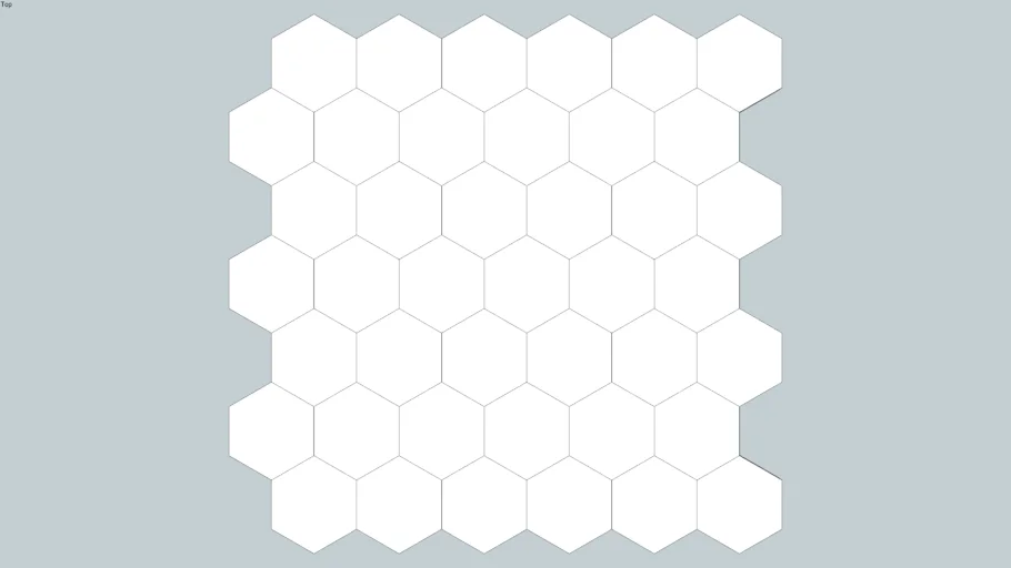 Sheet - 2 Inch Hexagon | 3D Warehouse