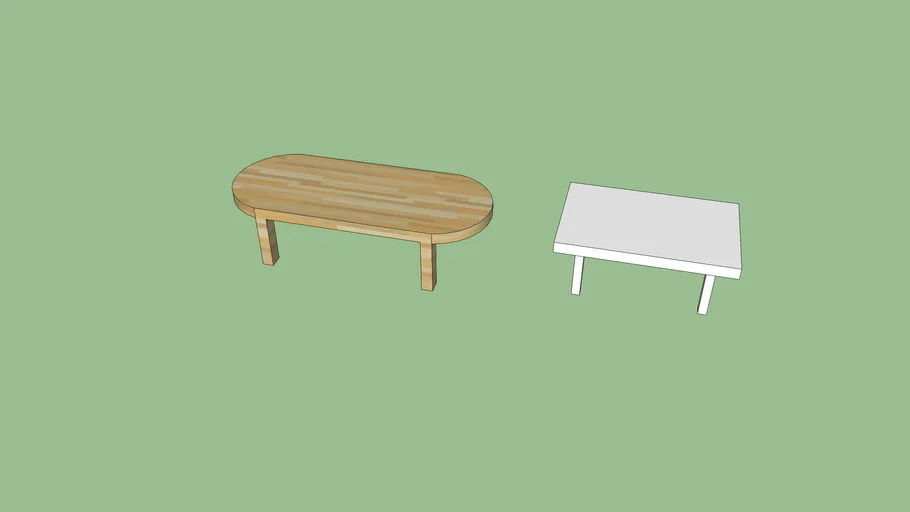 wood table | 3D Warehouse