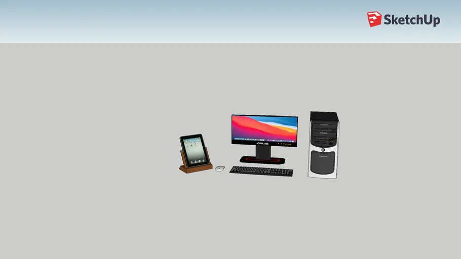 Monitor Set | 3D Warehouse
