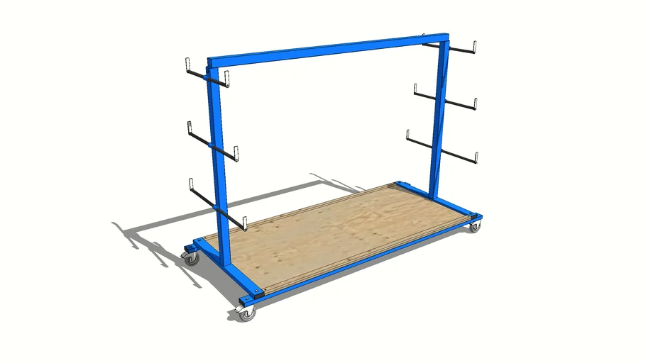 Timber Storage Trolley | 3D Warehouse