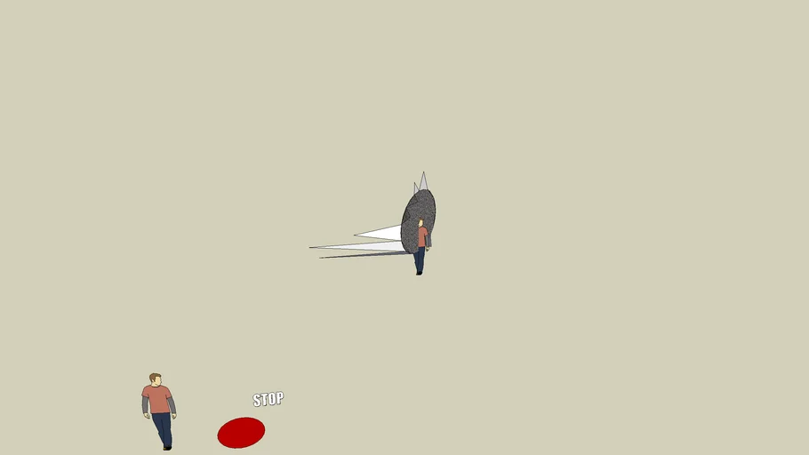 man getting chopped up with saw thing 3 | 3D Warehouse