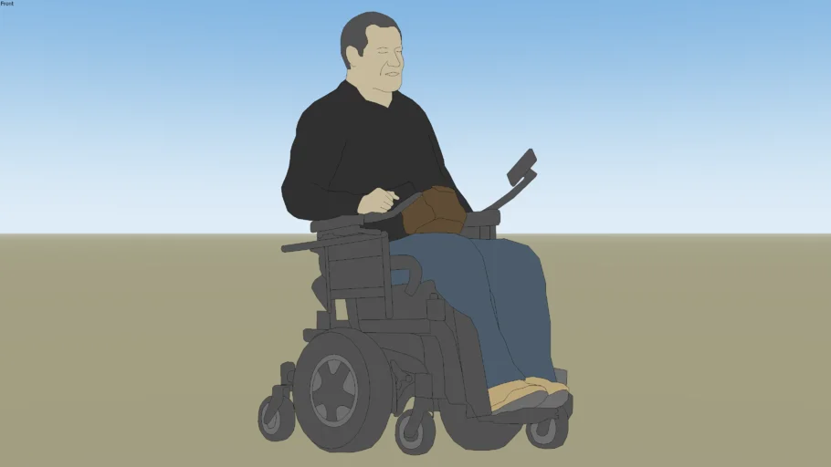 Man in Wheelchair | 3D Warehouse
