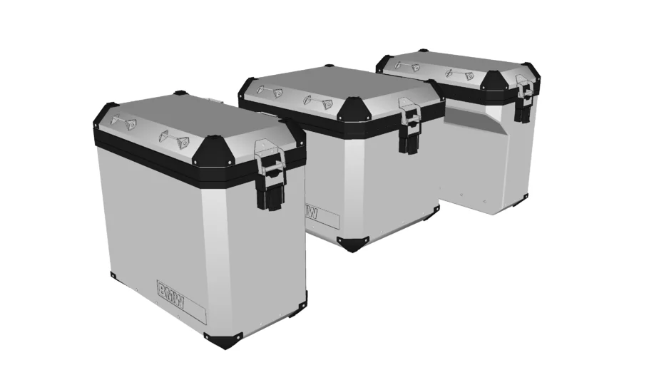 BMW R1200GS cases | 3D Warehouse