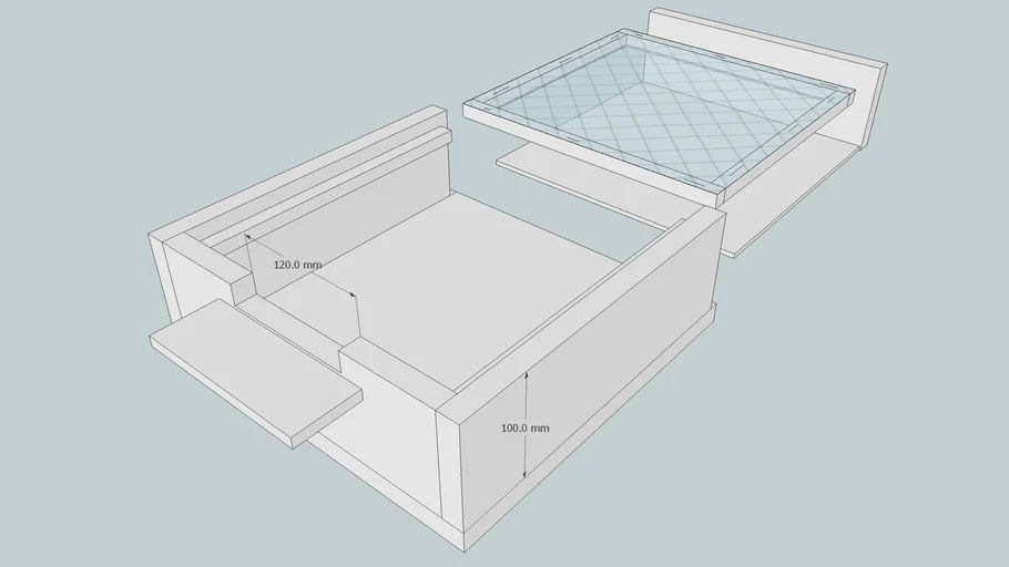 Warré_Hive_sump-&_varroa_tray | 3D Warehouse