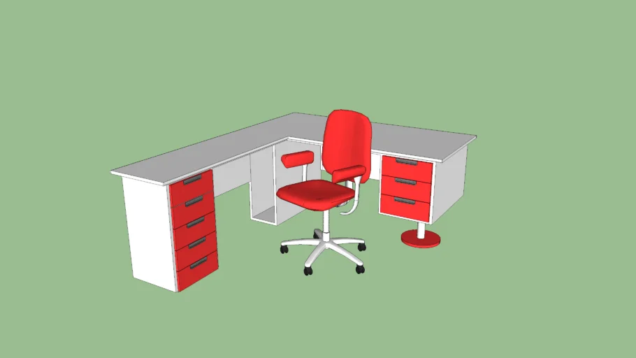 Meja Kerja | 3D Warehouse