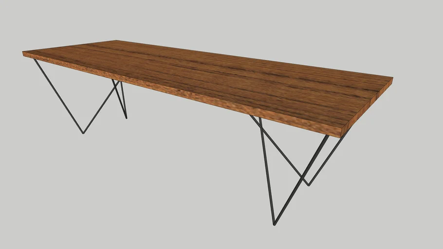 CB2 Dylan Dining Table 36x104 | 3D Warehouse