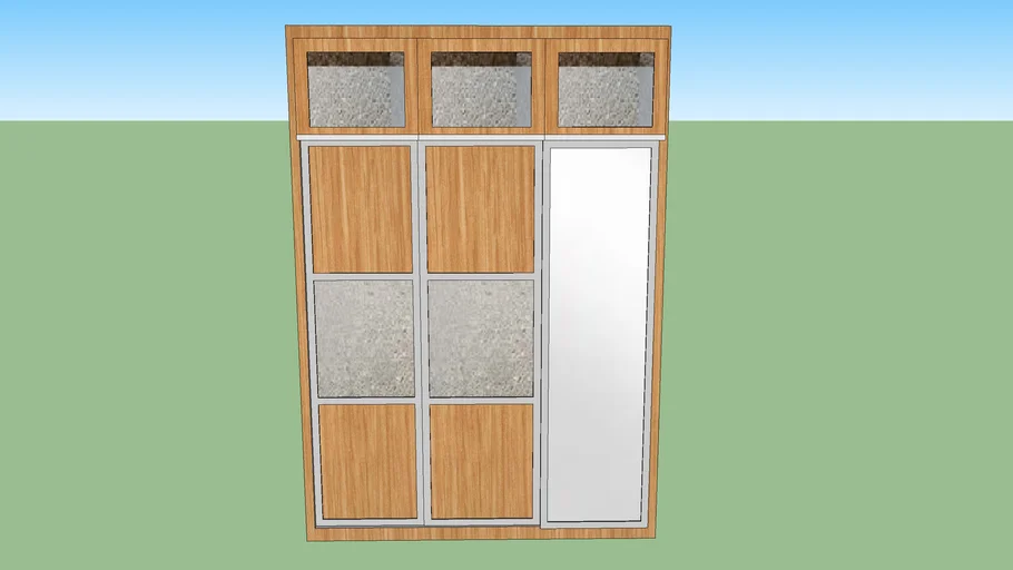 wardrobe in aluminum profile | 3D Warehouse