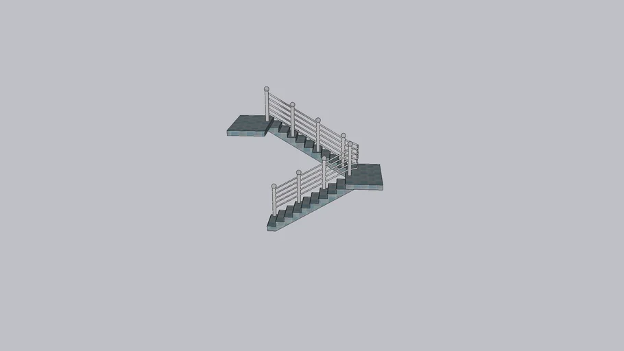 Dog leg stair | 3D Warehouse