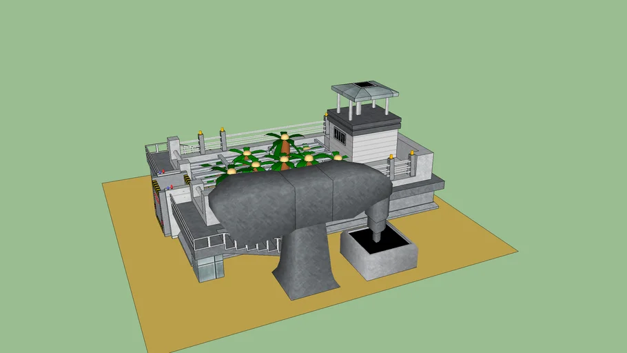 jurassic park raptor pen | 3D Warehouse