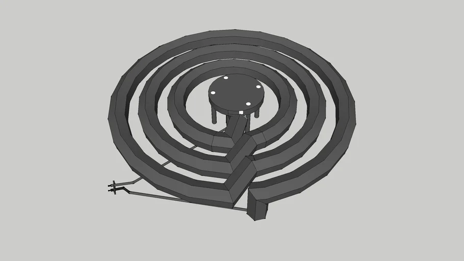 6' burner stove | 3D Warehouse