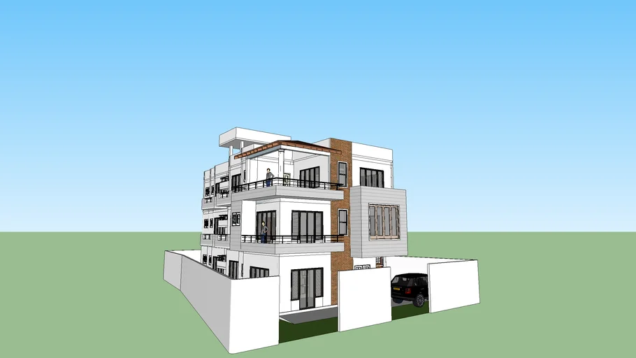 3 Story House Model | 3D Warehouse