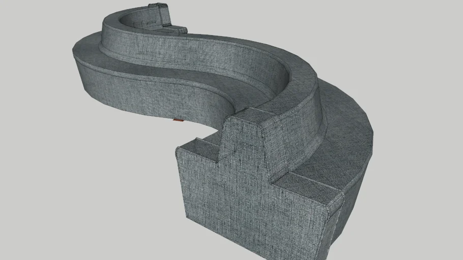 s shape sofa | 3D Warehouse