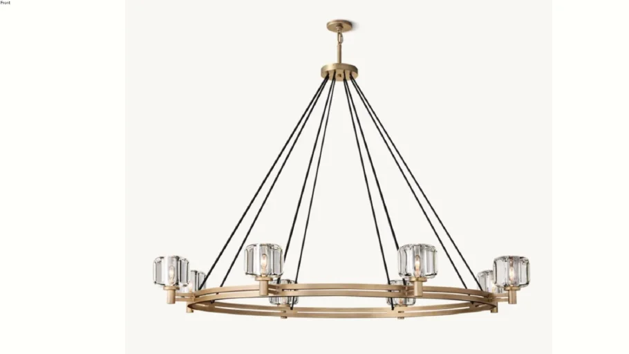 RH Demaret Round Chandelier 60 inch | 3D Warehouse