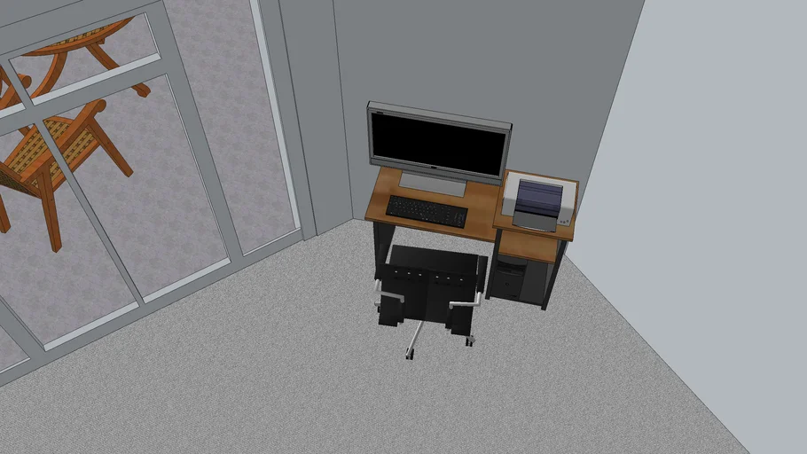 computer desk | 3D Warehouse