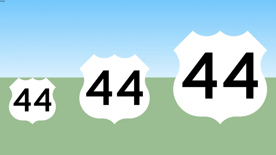 U.S. 44 Sign | 3D Warehouse